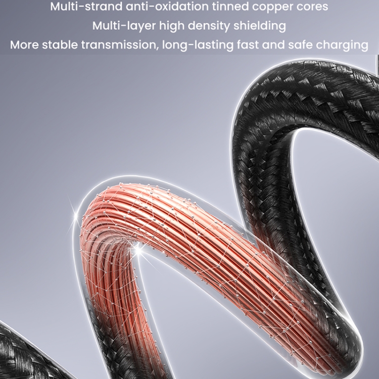 USAMS 2M Aluminium, Fast Lightning Charge Cable - Lets Talk Mobiles
